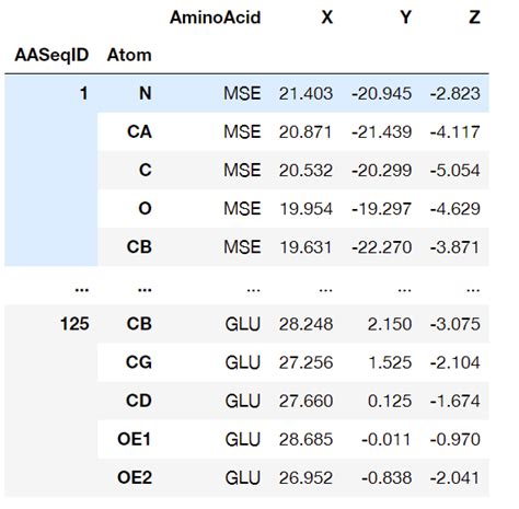 Atom Pandas Dataframe