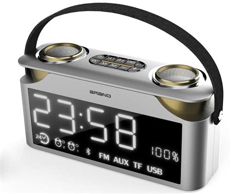 Alarm Clock Bluetooth Speaker Wireless Bluetooth Speakers Smart Speaker Bluetooth Speaker And