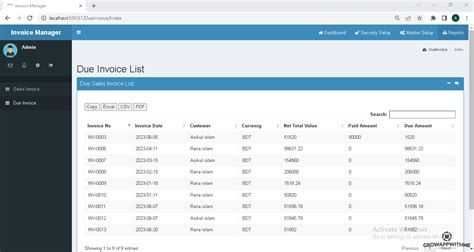 Invoice Generator Aspnet Mvc With Source Code