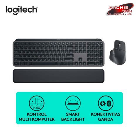 Jual Logitech Mx Keys S Combo Graphite 920 011605 Keyboard Mouse Combo Kota Denpasar Archie