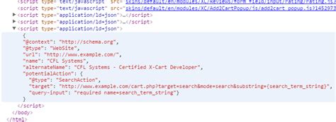 Site Structured Data