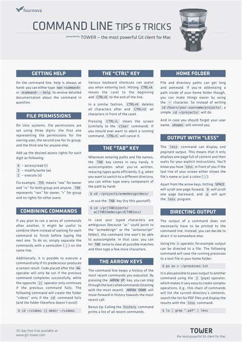 Git Tower Command Line Cheat Sheet Download Printable Pdf Templateroller