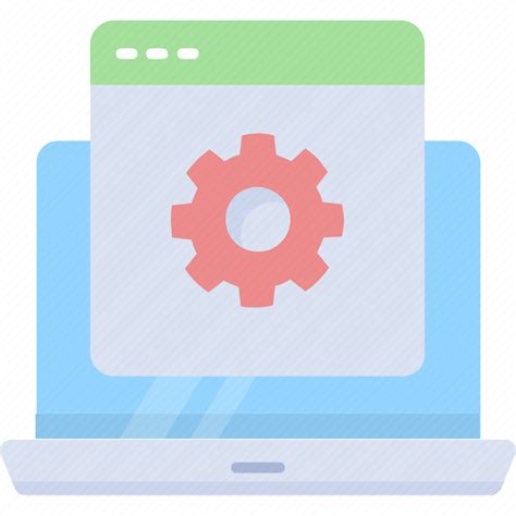 Developer Learning Algorithm Code Laptop Programming Backend Icon