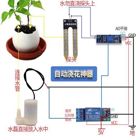 浇花套件arduinouno R3水泵51单片机自动浇水diy模块系统智能灌溉虎窝淘