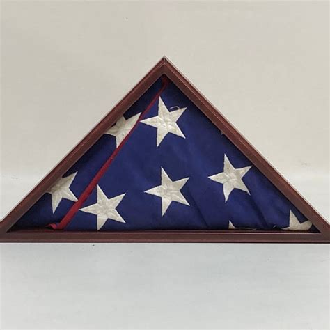 Triangle Flag Display Case Etsy