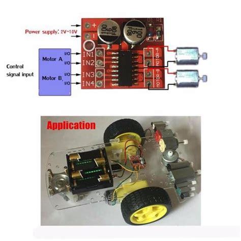Mini Dual Channel DC Motor Driver Module L N PWM Speed Control Built In TSD Daraz Pk
