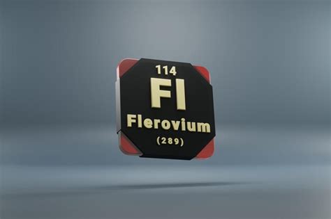Premium Photo Beautiful Abstract Illustrations Standing Black And Red Flerovium Element Of The