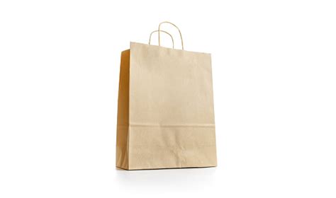 오래된 종이 봉투 크래프트 재활용 텍스처가 있는 브라운 패키지 흰색 배경에 격리된 디자인 모형을 위한 빈 빈 공간 배달 서비스 개념 공간을 복사합니다 광고 영역 가방에 대한