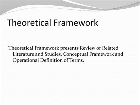 Ppt Writing Chapter 2 Theoretical Framework Powerpoint Presentation
