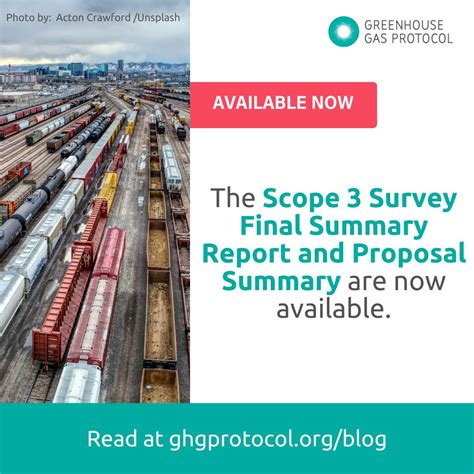 Ghg Protocol Publishes Scope 3 Survey Report And Proposal Summary Greenhouse Gas Protocol Ghg
