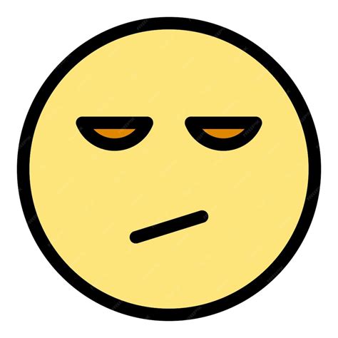 Ícone Triste Emoji Contorno Triste ícone Vetor Emoji Para Web Design
