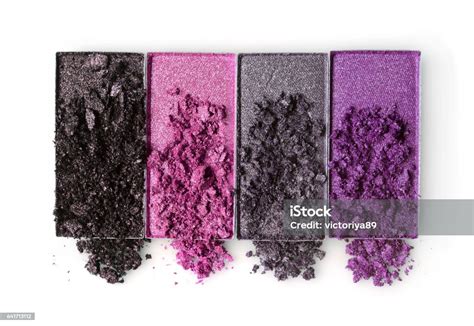화장품 샘플로 메이크업을 위한 컬러 크래쉬 아이섀도우 반짝이는에 대한 스톡 사진 및 기타 이미지 반짝이는 밝은 빛 아이섀도 Istock