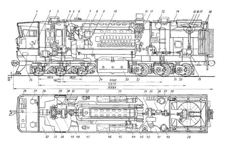 Локомотив размеры НО