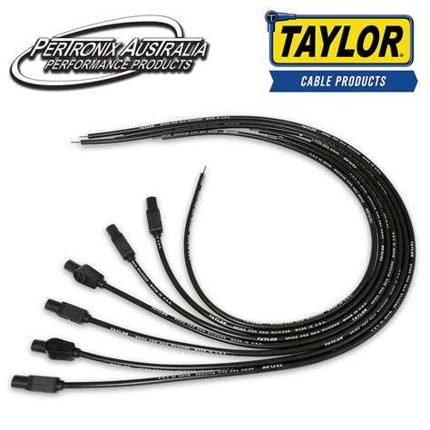 Taylor Cable 8mm Spiro Pro Spark Plug Wires 6cyl 180 Black Superior