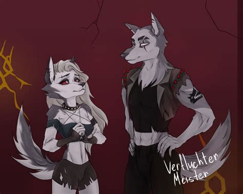 Helluva Boss Loona And Crush Vortex By Freyforbannad On Deviantart
