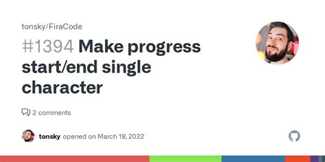 Make Progress Start End Single Character Issue 1394 Tonsky