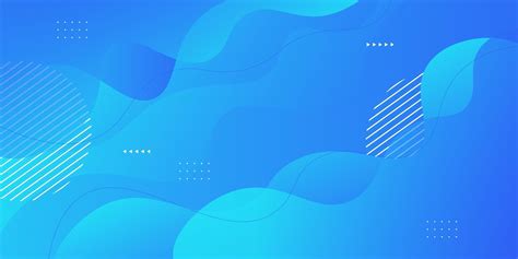 Abstract Blue Gradient Wave Background With Simple Shape Elements Colorful Blue Design Elegant
