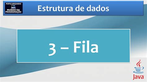 Estruturas De Dados Fila Em Java Programando Passo A Passo Youtube