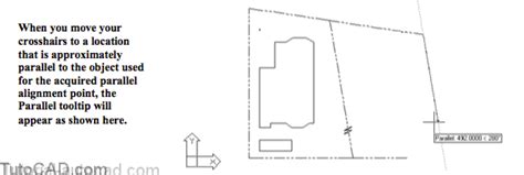 tracking with parallel and extension osnaps tutorial autocad