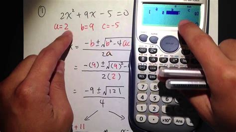 How To Solve Quadratic Equations On A Casio Calculator Tessshebaylo