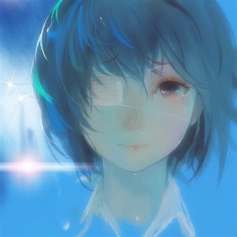 Фото Плачущая девушка с повязкой на глазу Art By Maxpower Artist