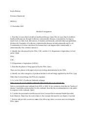 Module Assignment Docx Kayla Pinkney Professor Hammond Pbh