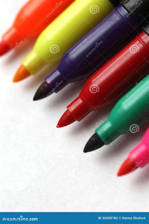 Colored Markers Royalty-Free Stock Photography | CartoonDealer.com ...