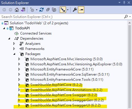 Day23 C MVC Web API版本增加Swagger C AspNetCore UM s Coding Note