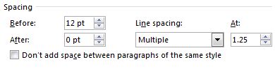 Microsoft Word Different Line Spacing Between Different List Levels Super User