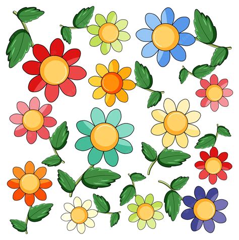 Small Flower Clip Art Library