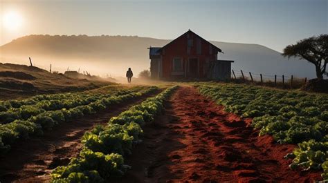 Vibrant Agricultural Extension Practices Premium Ai Generated Image