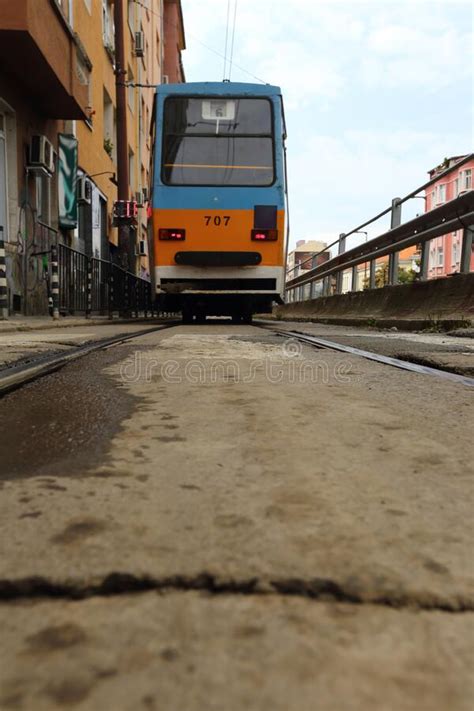 Tram Rails Shallow Dept Of Field Stock Image Image Of Outdoor Rails