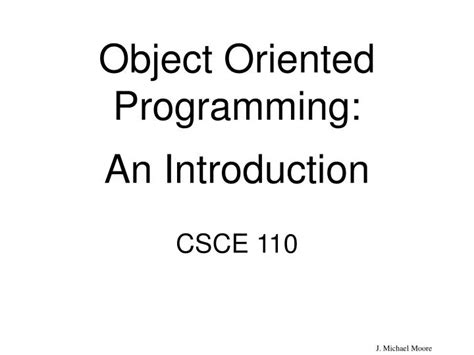 PPT Object Oriented Programming An Introduction PowerPoint Presentation ID
