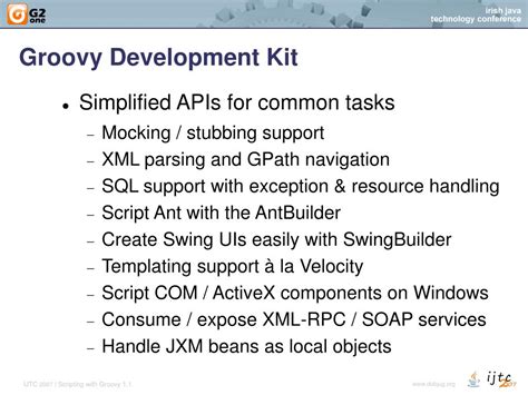 Ppt Groovy Scripting With Groovy 11 Powerpoint Presentation Free