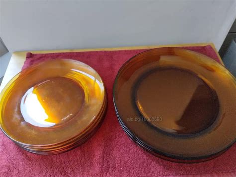 Продавам комплект чинии Дуралекс Съдове Сервизи Прибори Бургас Продавам комплект чин