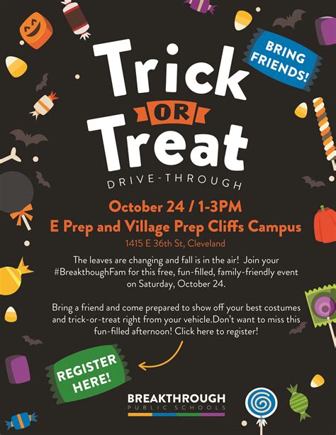 Join Us Trick Or Treat Drive Through Breakthrough Public Schools Bps