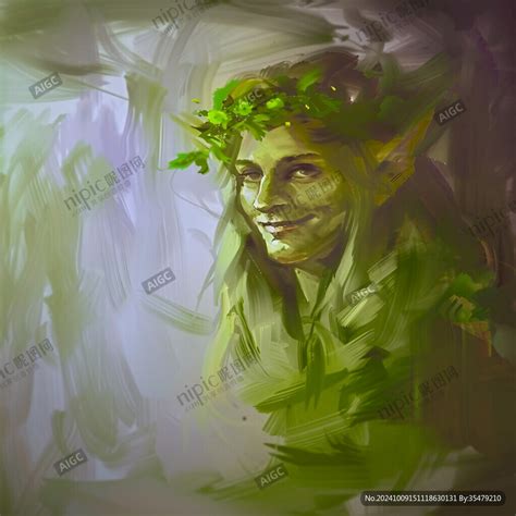 Ai创作图小绿叶女精灵 绿色树叶精灵 精灵仙子插画 森林精灵女孩 数字肖像插画 小绿叶男精灵 精灵撒花瓣 少女精灵女孩装饰画 自拍精灵公主壁纸 数字艺术肖像 手绘追光的精灵 女巫插画 写实人物