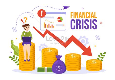 금융 위기 그림 일러스트 무료 다운로드 Lovepik