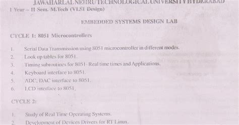 Mtech Jntuh Material Mtech Vlsi System Design Syllabus Jntuh R09