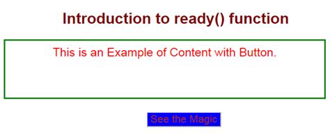 Jquery Ready How Does Ready Function Work In Jquery