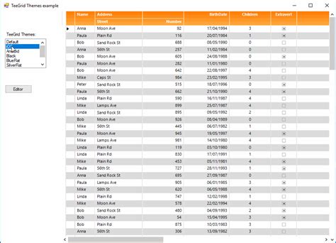 Steema Teegrid Grid Controls For Net Winforms Aspnet Core Mvc