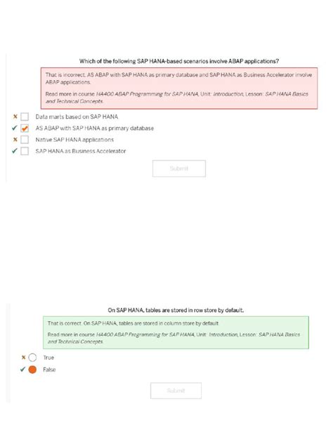 Assessment Abap Programming For Sap Hana As14 Pdf