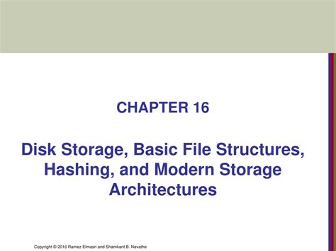 Ppt Chapter 16 Disk Storage Basic File Structures Hashing And