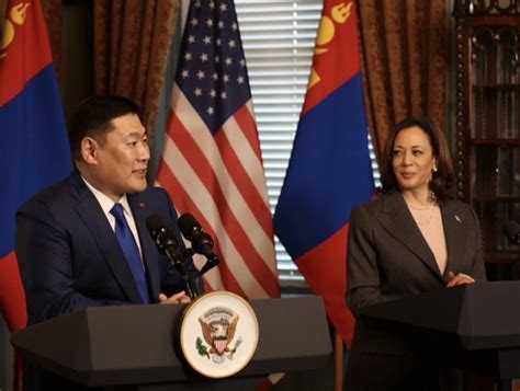 Ерөнхий сайд Л Оюун Эрдэнэ АНУ ын Дэд Ерөнхийлөгч Камала Харристай албан ёсны хэлэлцээ хийлээ