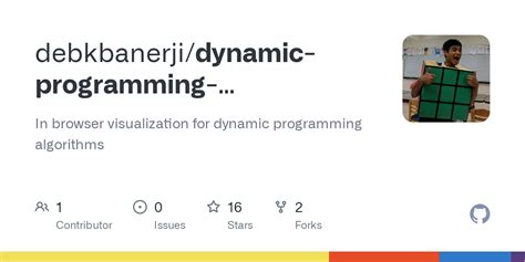 Github Debkbanerjidynamic Programming Visualization In Browser