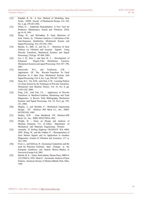Empirical Mode Decomposition Based Signal Analysis Of Gear Fault Diagnosis Pdf