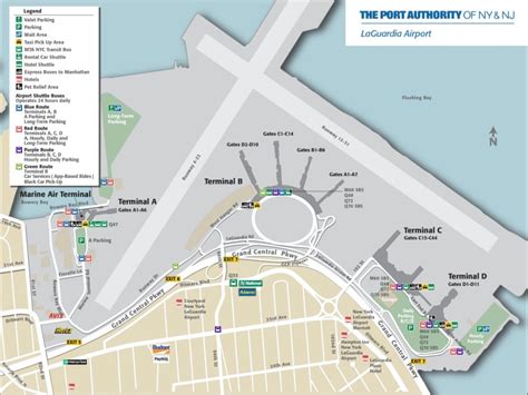 Laguardia Airport Airline Terminals Map Laguardia Airport Lga Info