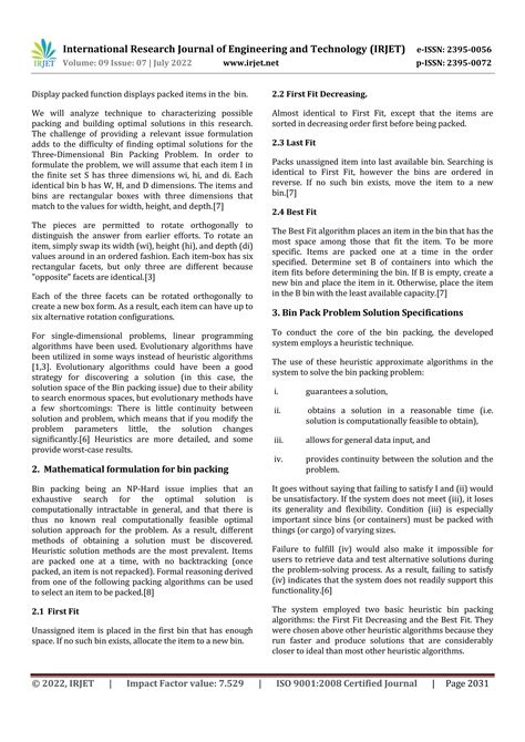 Bin Packing Algorithm In Golang Pdf