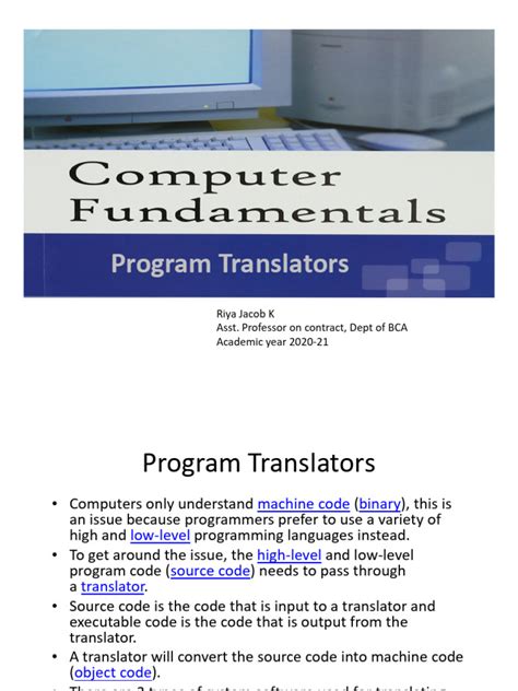 Language Translator Pdf Programming Computer Program