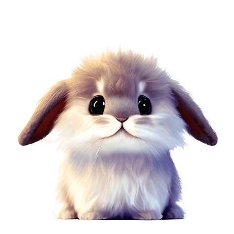 Adorable Fluffy Bunny Creative Fabrica